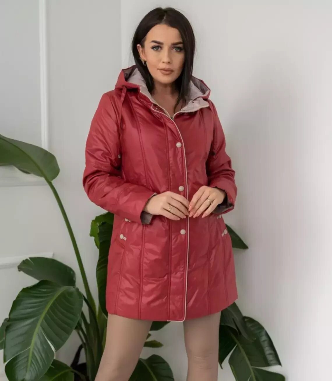 Damska kurtka przejściowa elegancka stylowa ULA (15096 / ULA) - Agrafka