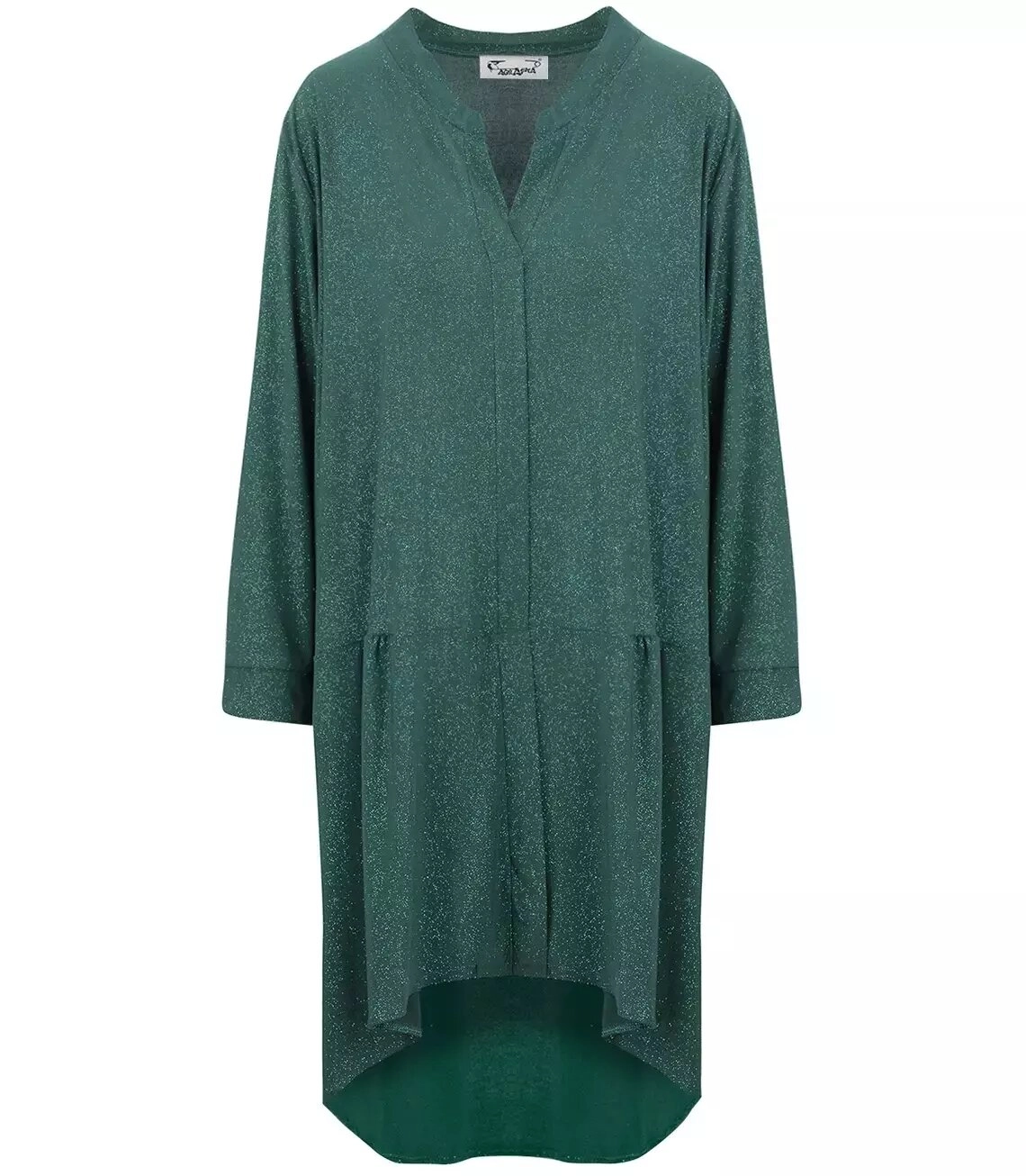 Koszula Tunika oversize dłuższy tył Brokatowa Luźna Plus Size (13627 ...