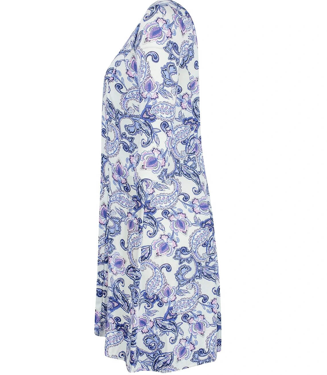 Rozkloszowana sukienka midi w kwiaty Wiosenna PLUS SIZE SUZI (17863 ...