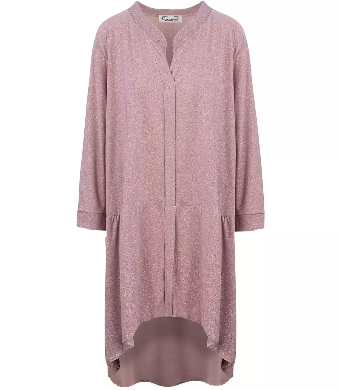 Koszula Tunika oversize dłuższy tył Brokatowa Luźna Plus Size (13633 ...