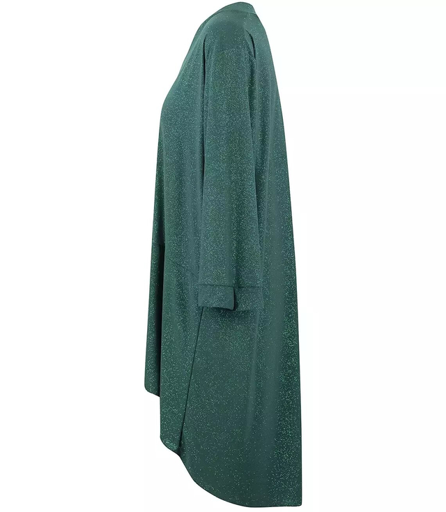 Koszula Tunika oversize dłuższy tył Brokatowa Luźna Plus Size (13627 ...