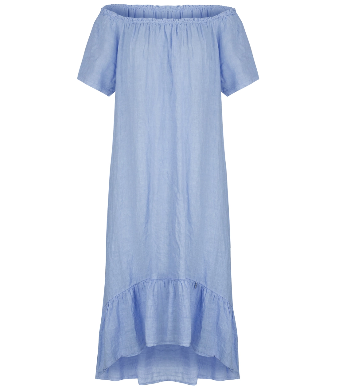 FLORENCE Spanish ruffle linen MAXI dress (18241 / JK1010) - Agrafka