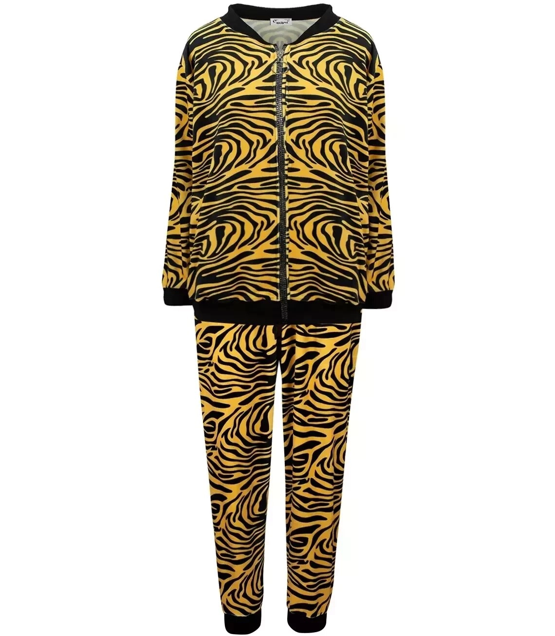 Suede tracksuit set bomber pants (13138 / PAM1039) - Agrafka