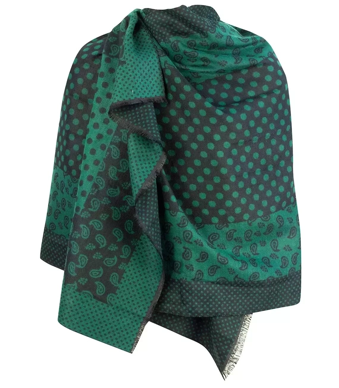 Szal szalik elegancka chusta pashmina Elegancki PAISLEY (13316 / AX-101#7) - Agrafka