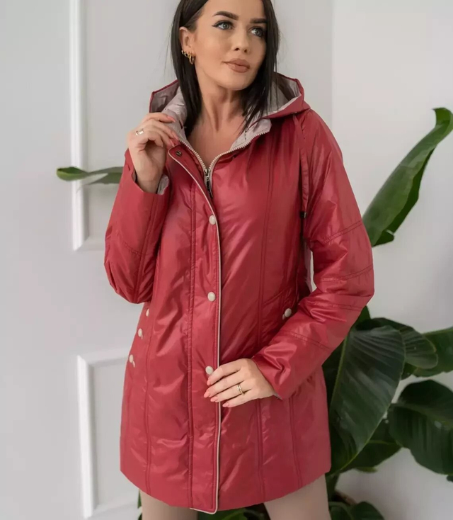 Damska kurtka przejściowa elegancka stylowa ULA (15096 / ULA) - Agrafka